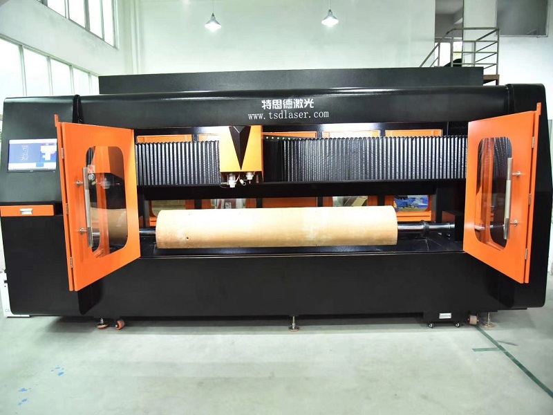 Double Heads TSD-RC300 CNC Rotary Curved Plywood Die Cutting Machine ...
